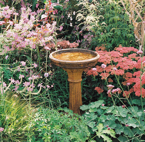 Basalt Bird Baths And Bowls Round Bowl Standing White Handmade Granite
