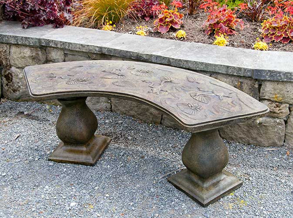 Frog Bench - Curved – Cast Artifacts - Uniquely Terrific Garden Art