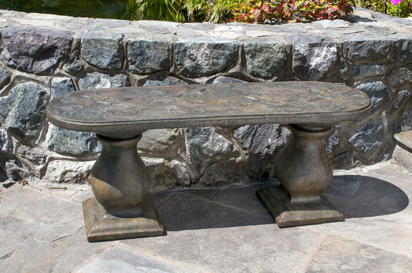 Frog Bench - Straight – Cast Artifacts - Uniquely Terrific Garden Art